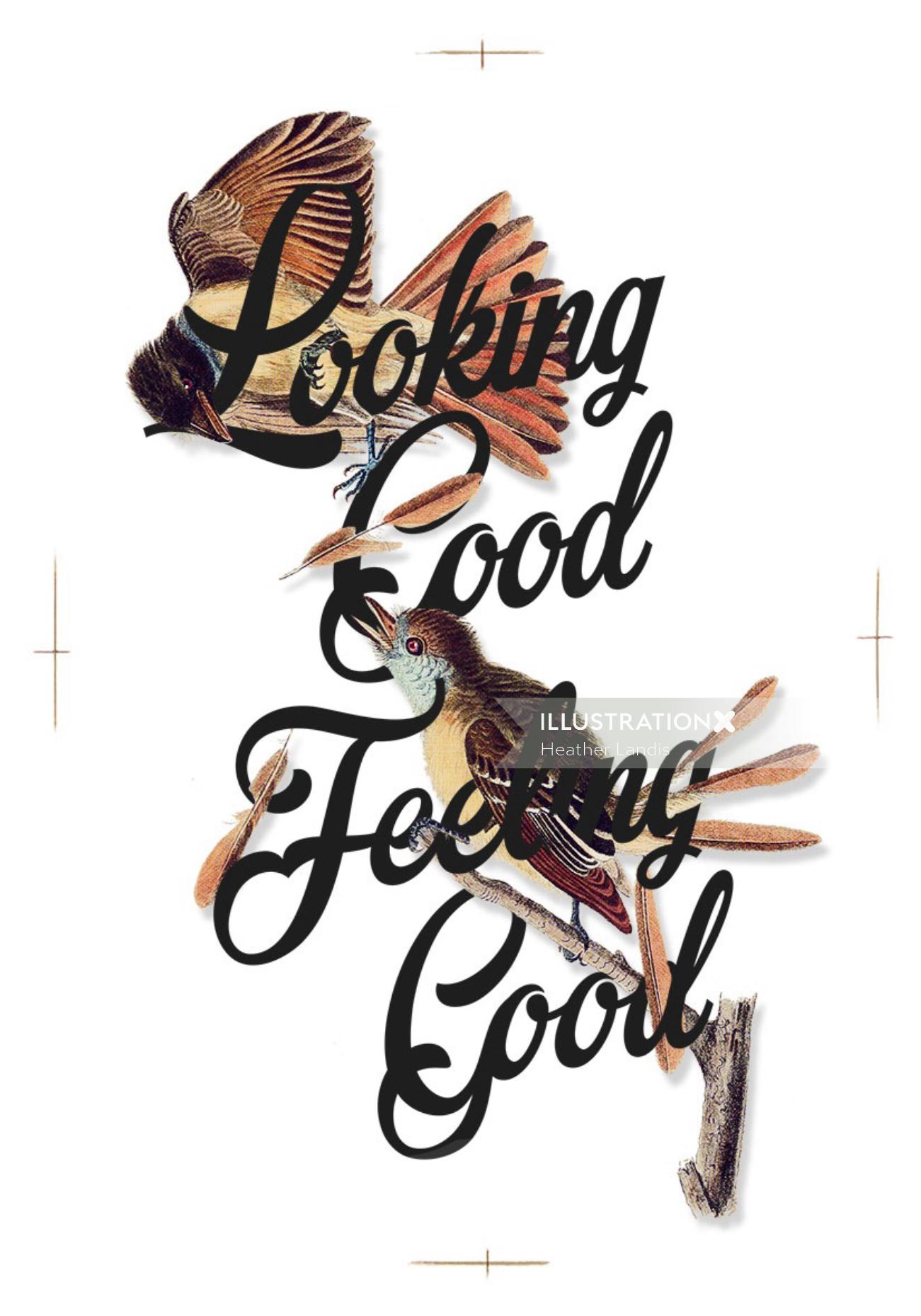 Collage Montage And Lettering Illustration By Heather Landis Collage Montage And Lettering Illustration By Heather Landis