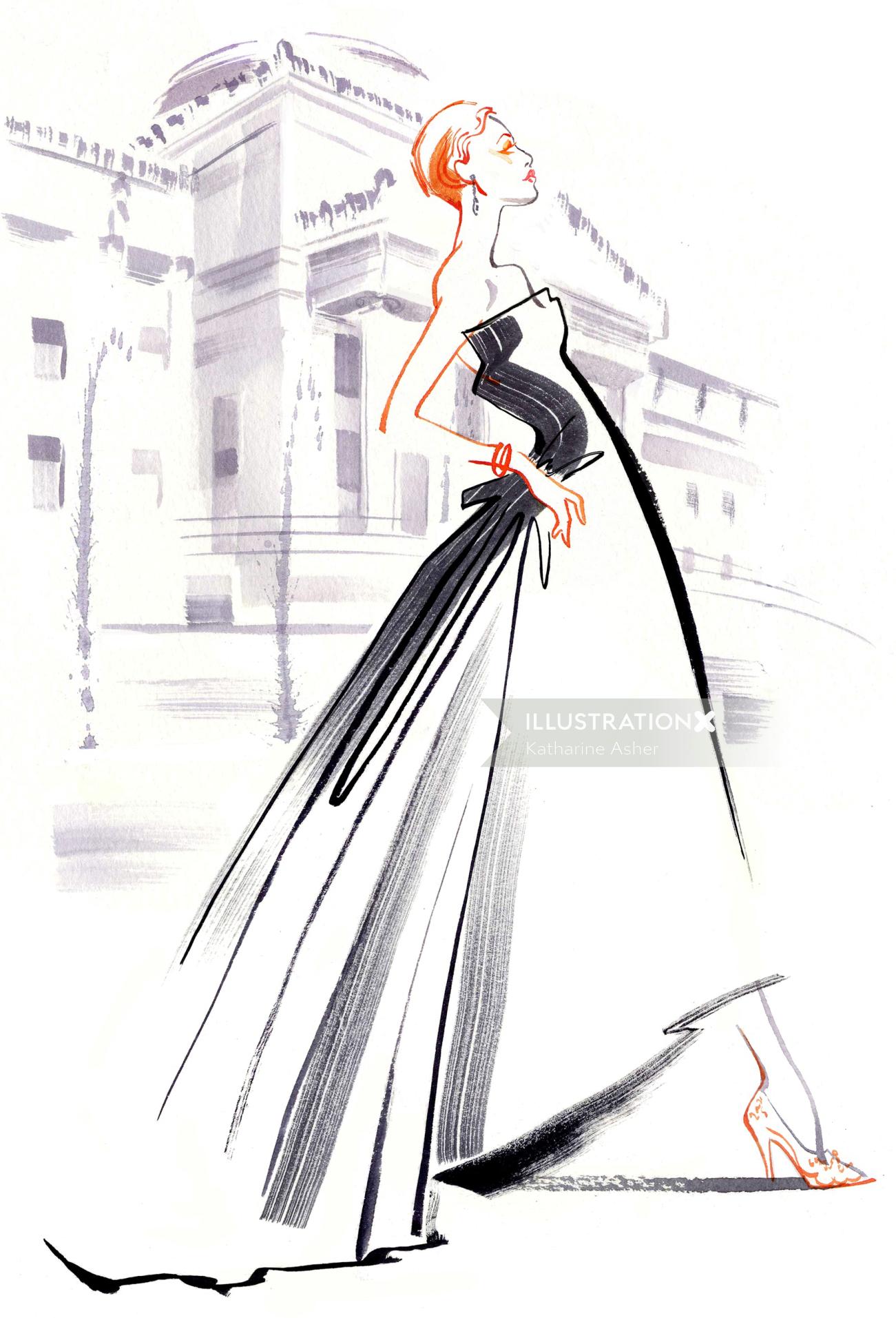 Katharine Asher - Figurative & Fashion Illustrator, UK