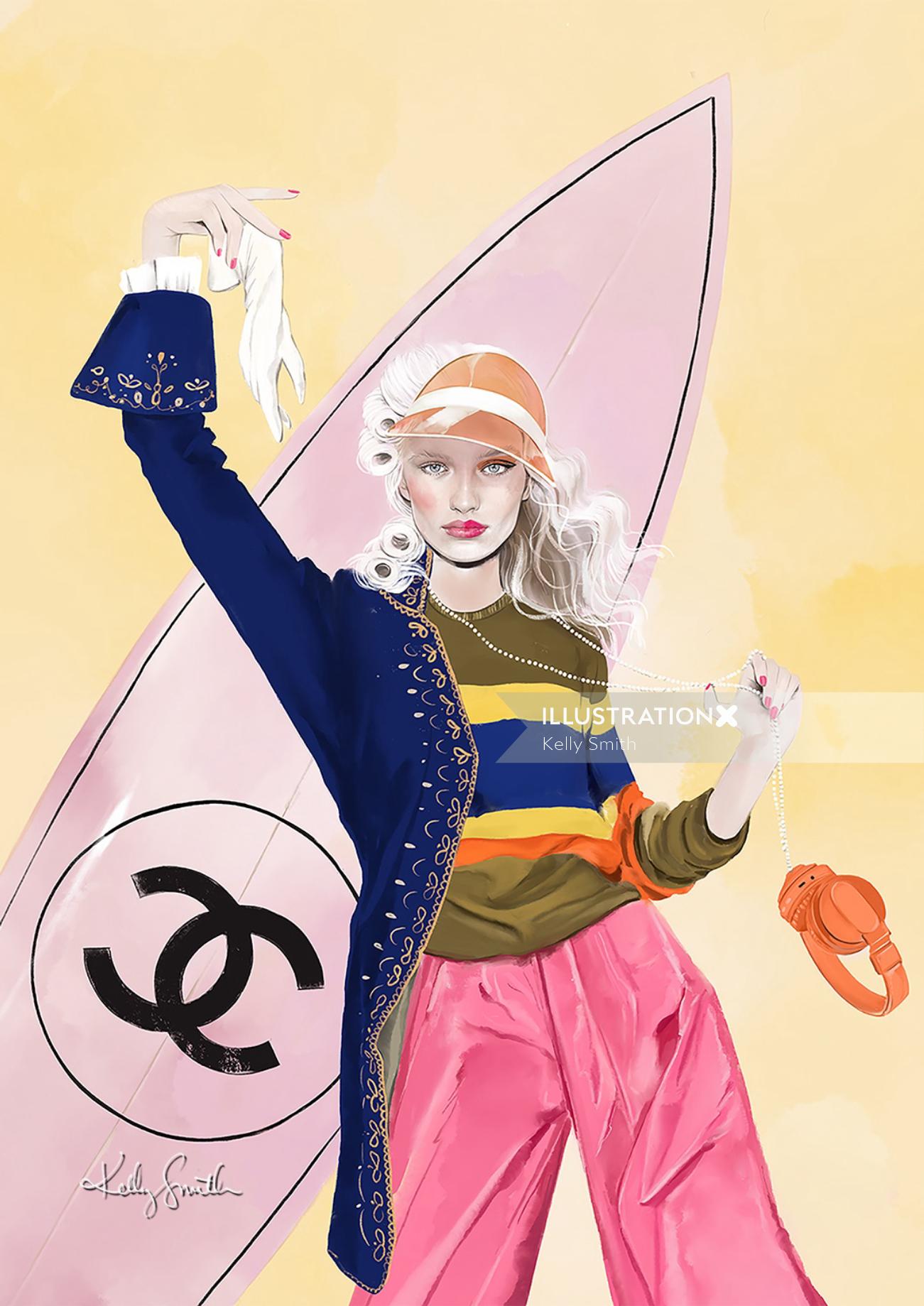 Kelly Smith - Fashion, Beauty, Pencil and Graphic Design Illustrator