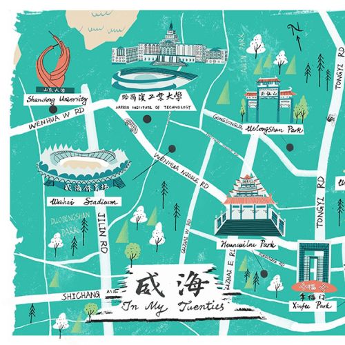Map Illustration | Illustrated City & Campus Maps | Top Map ...