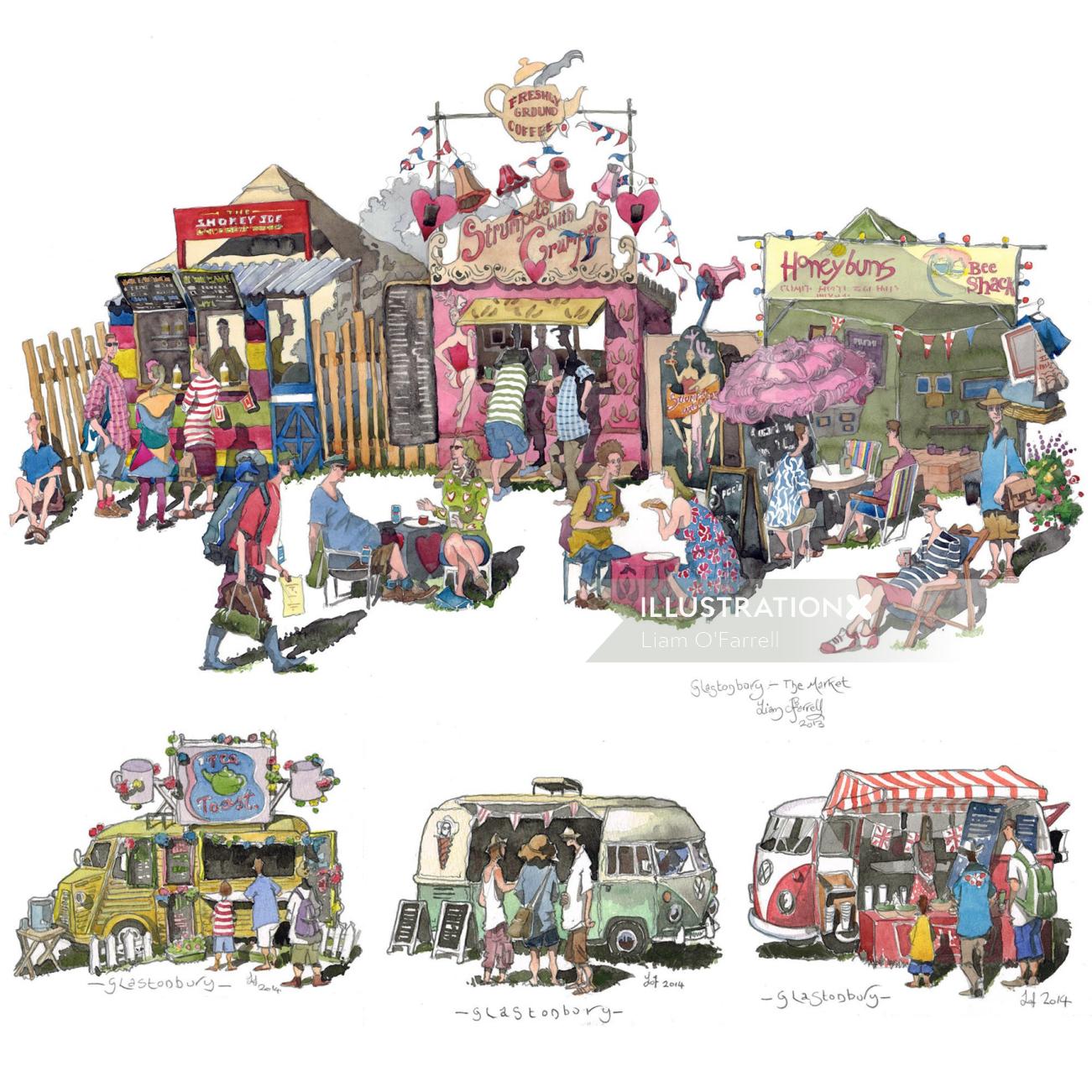 Liam O'Farrell - Architecture Artist, Ink & Watercolour Illustrator, UK