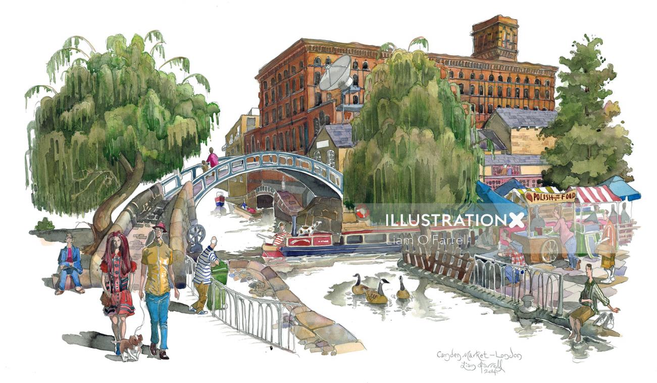 Liam O'Farrel - Architectural & Lifestyle Illustrator, Pilton, Somerset