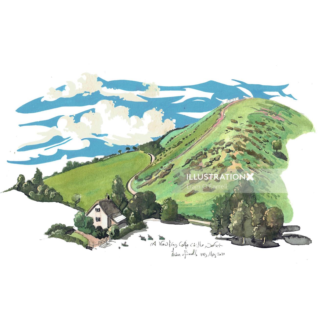 Liam O'Farrell - Architecture Artist, Ink & Watercolour Illustrator, UK