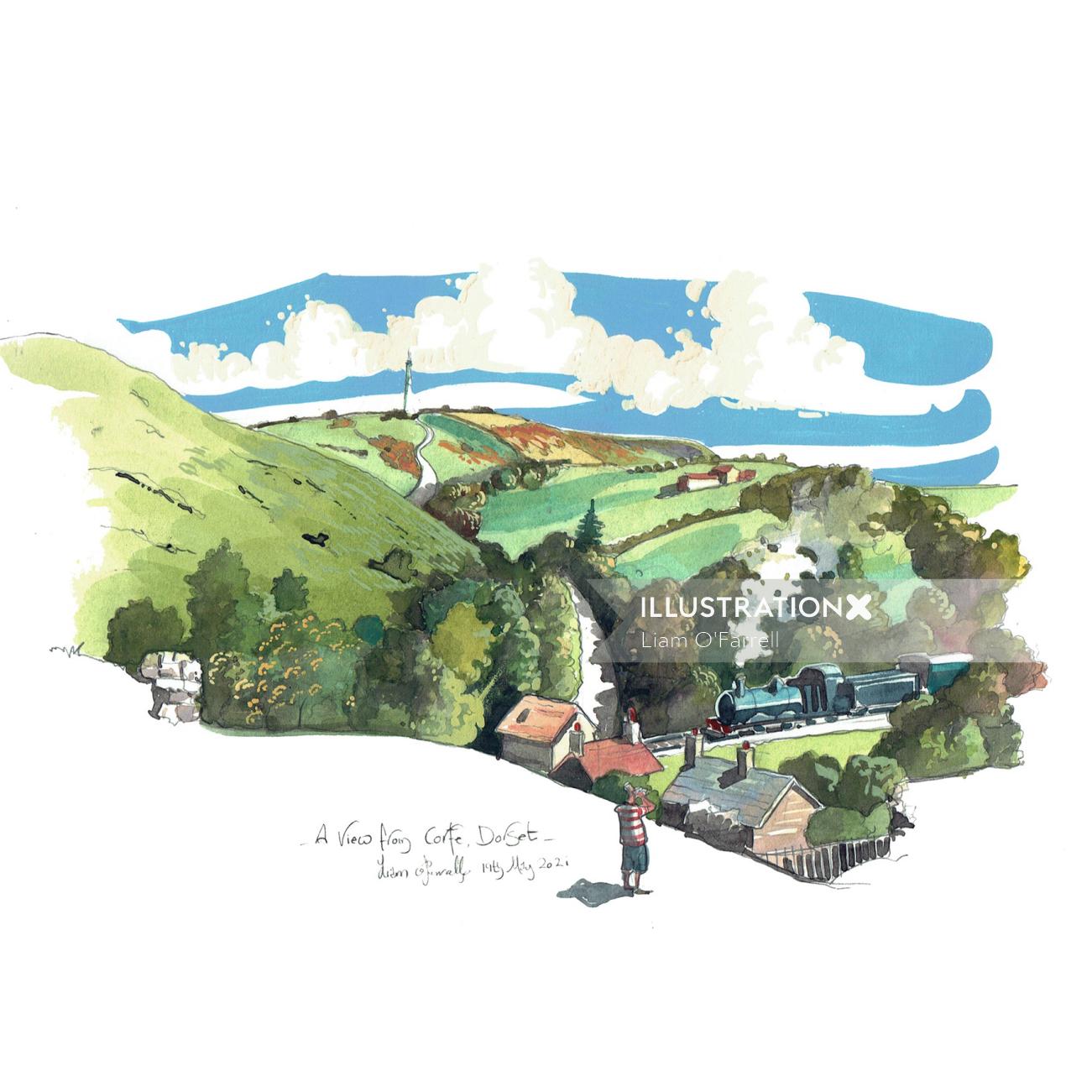 Liam O'Farrel - Architectural & Lifestyle Illustrator, Pilton, Somerset