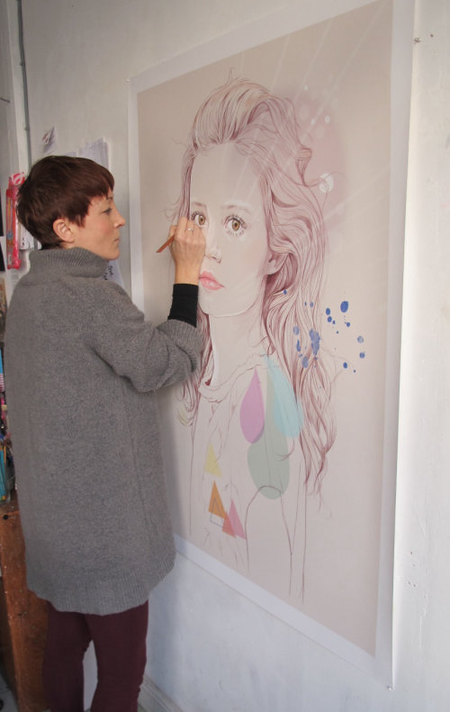 Miss Led (Joanna Henly) Illustrations - Live painter and illustrator