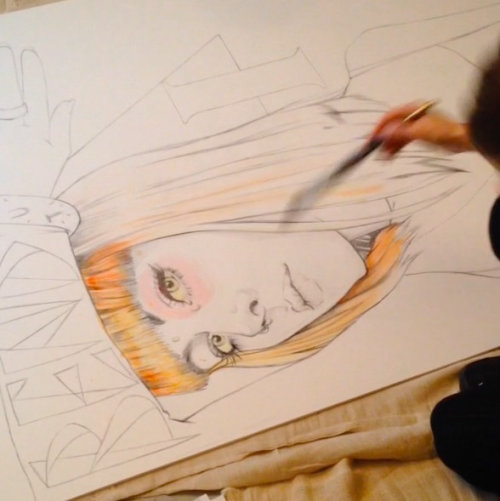 Miss Led (Joanna Henly) Illustrations - Live painter and illustrator