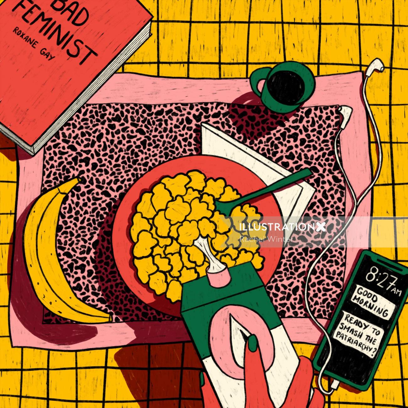 Rachel Winter - Colour and pattern filled Illustrator