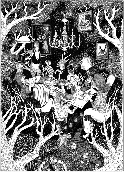 Rohan Eason: Pen and Ink Artist, Black and White Book Illustrator, UK