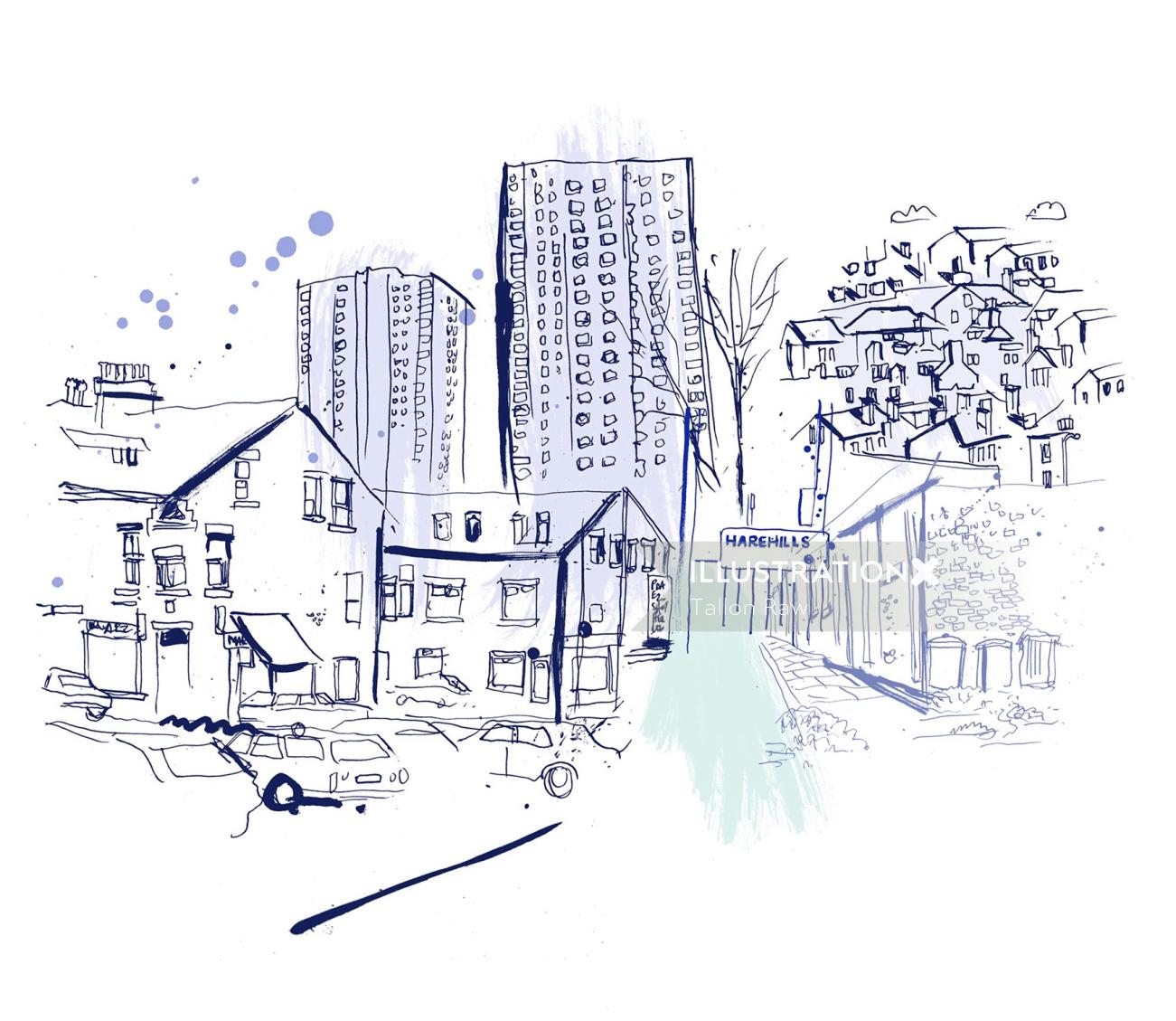 Ben Tallon - 手绘有机插画家，曼彻斯特