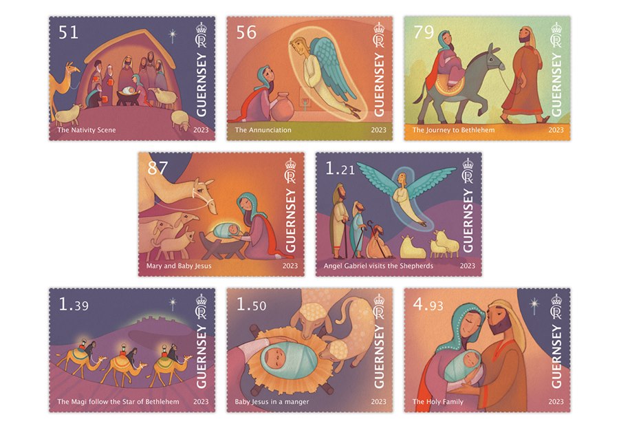 The Christmas Story in Stamps